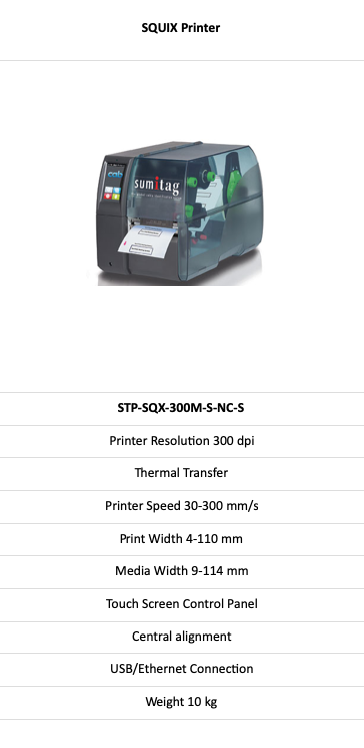 SUMITAG Printers - JAC